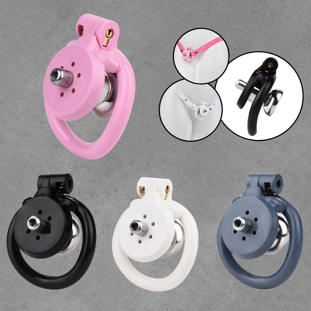 Petit Chien Rose Cage De Chasteté Bdsm Super Petite Cage à Coq Imprimée